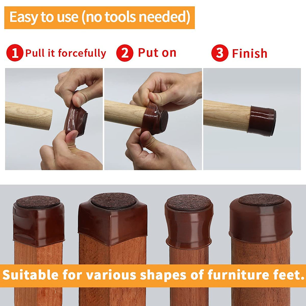 Furniture Leg Caps ( Brown Color ) – trendybuyers