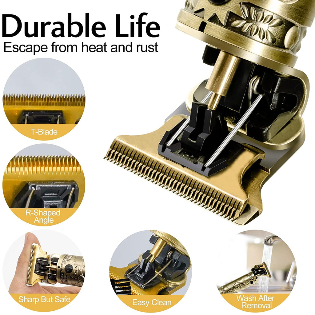 Electric Rechargeable Cordless Close Cutting T-Blade Trimmer – trendybuyers